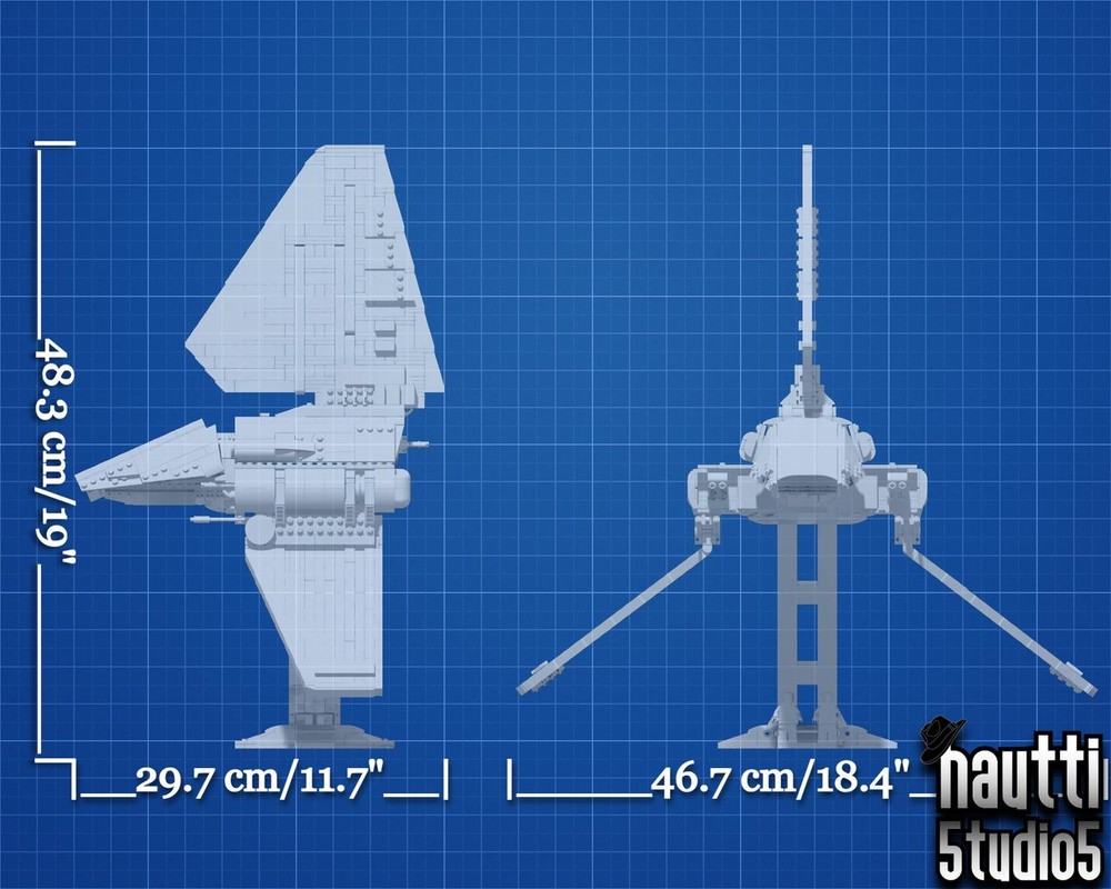 LEGO MOC Lambda-class T-4a Shuttle by hautti5 | Rebrickable - Build ...