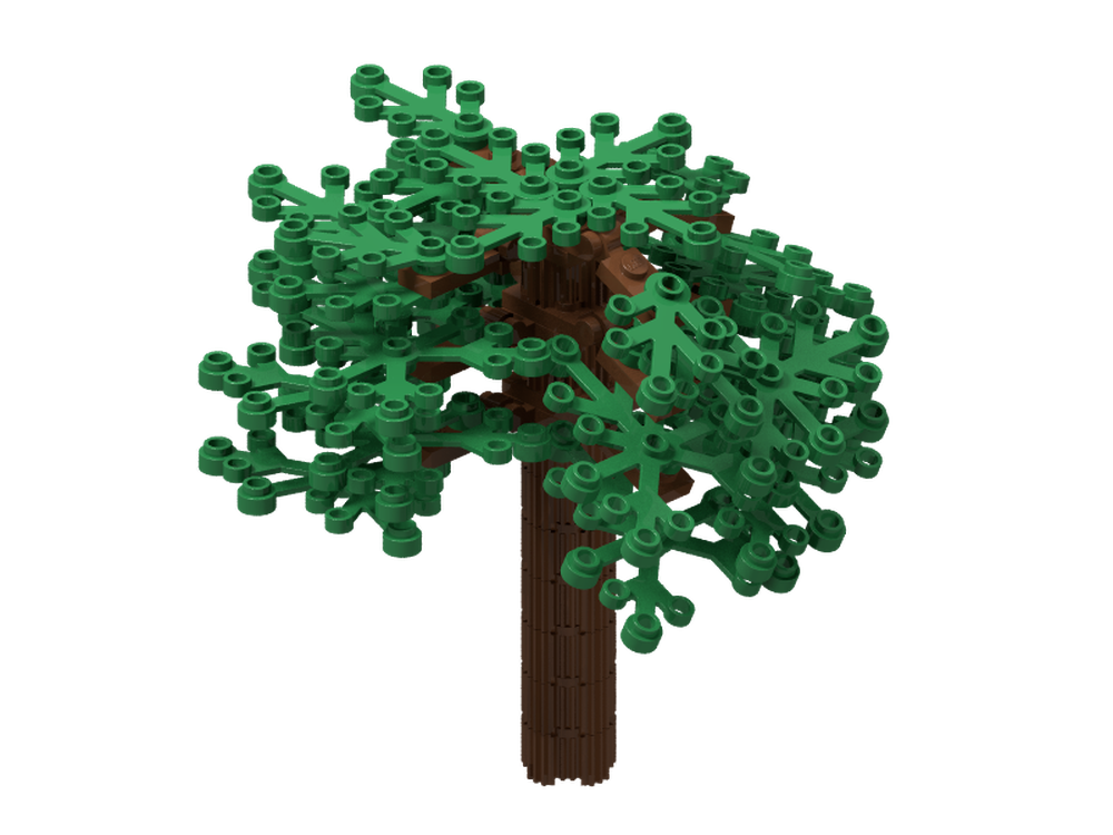 LEGO MOC Simple wide tree by FReaKaNDeLL | Rebrickable - Build with LEGO