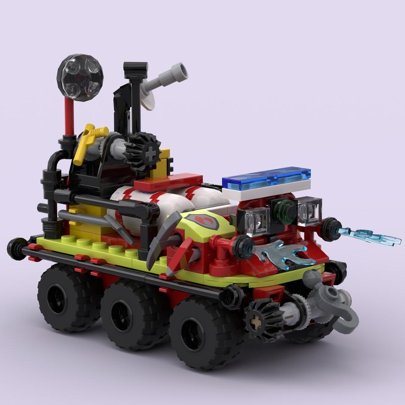 LEGO MOC Forest Firefighting Robot by Wacky | Rebrickable - Build with LEGO