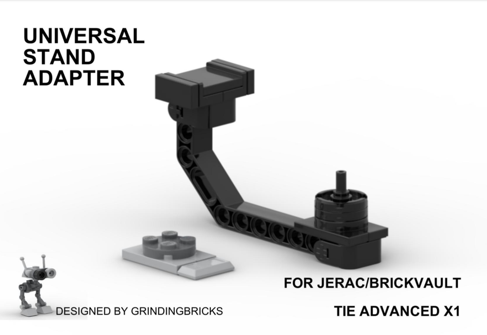 LEGO MOC TIE ADV X1 Universal Stand Adapter by GrindingBricks ...