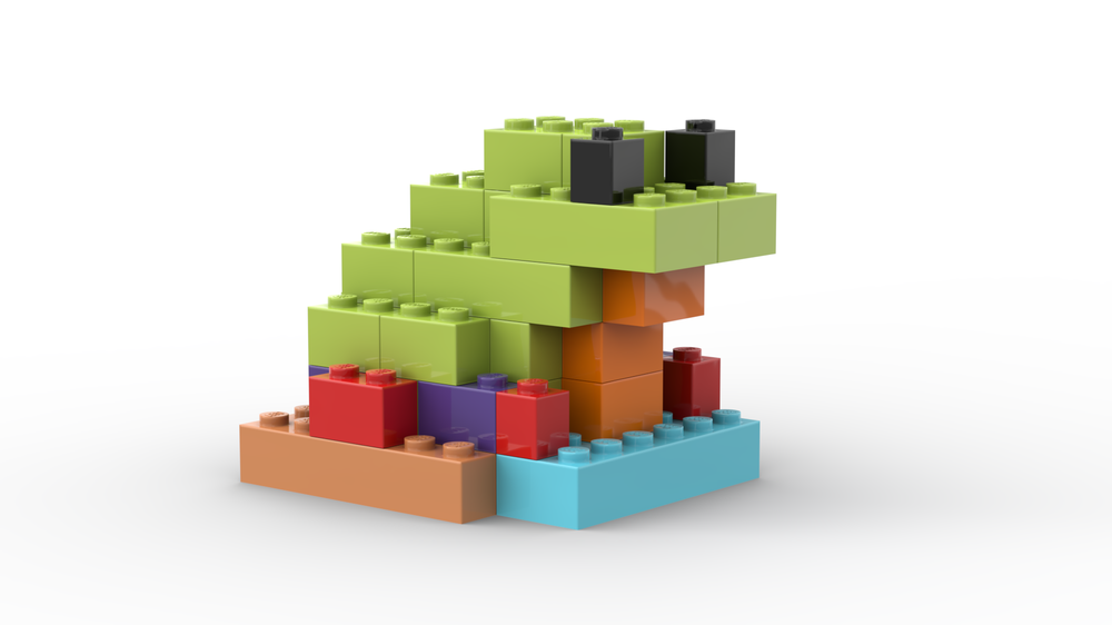 LEGO MOC 11030 Frog by Lenarex | Rebrickable - Build with LEGO