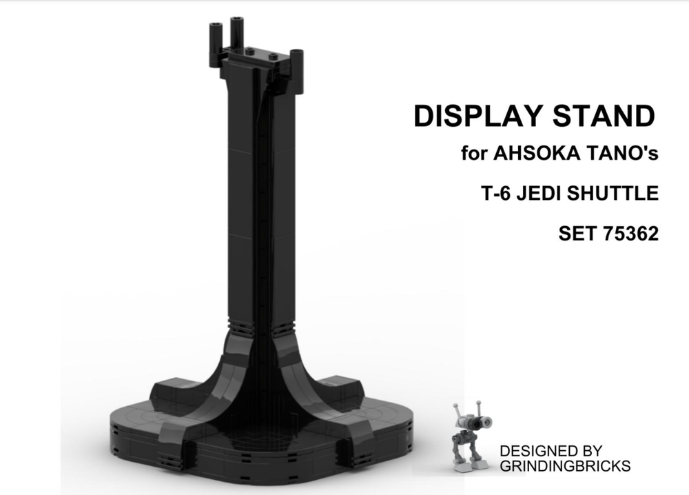 LEGO MOC-157786 T-6 Shuttle Display Stand 75362 by GrindingBricks ...
