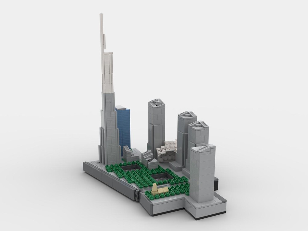 LEGO MOC Libeskind and Childs' World Trade Center (2003) by Taters ...