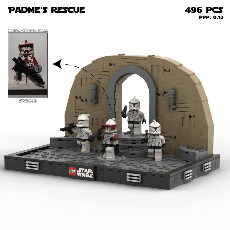 LEGO MOC Commander Fox and the Coruscant guard diorama by ...