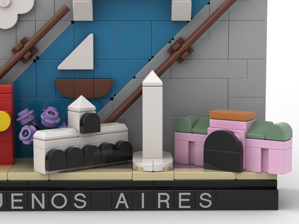 LEGO MOC Buenos Aires Postcard by Viernes | Rebrickable - Build with LEGO