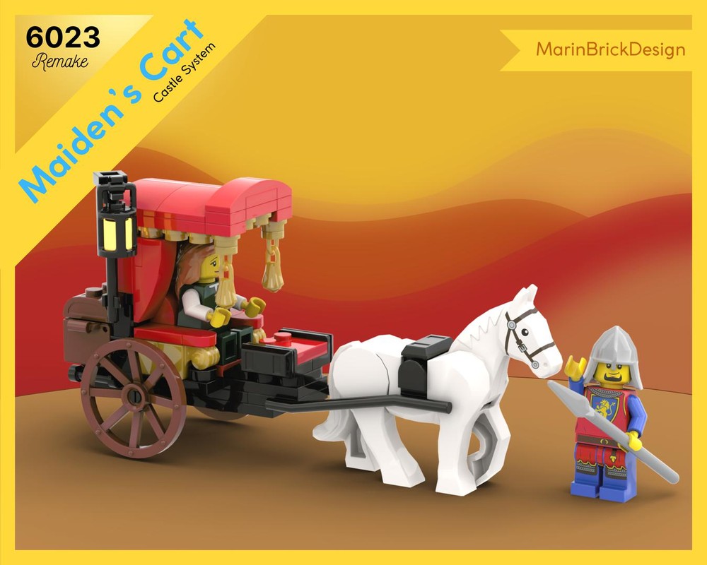 LEGO MOC 6023 - Maiden's cart - Lego Medieval Castle Moc Instructions ...