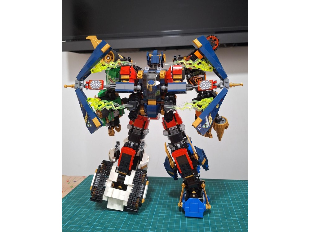 Lego Moc Ninja Ultra Combo Mech 71765 Part 5 Jays Lightning Rider By