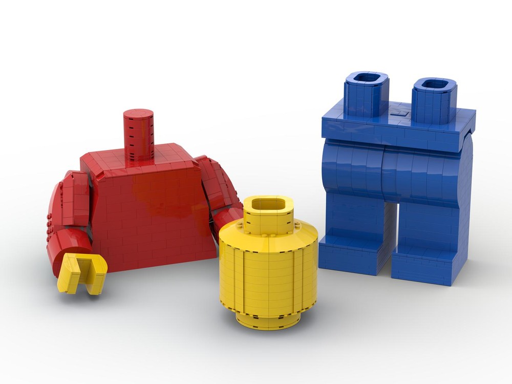 LEGO MOC-157864 Up-scaled Classic LEGO Minifigure by lesulga ...
