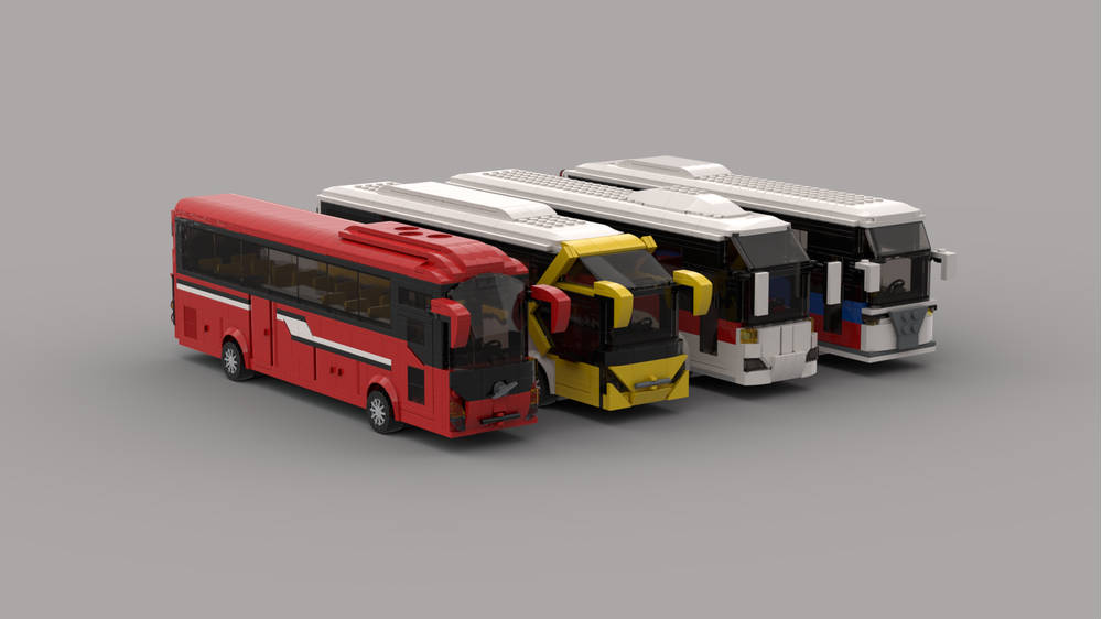 Lego Moc Coach Bus 04 Volvo 9700 By Yanix Rebrickable Build
