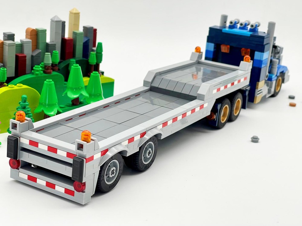 LEGO MOC Big Pete Truck & Step-Deck Trailer by IBrickedItUp ...