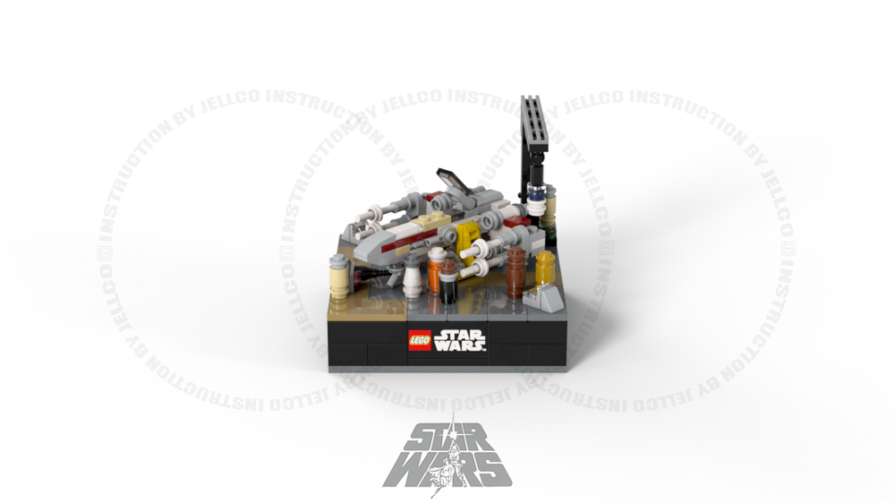 LEGO MOC Micro Diorama : Yavin IV Rebel Hangar Desktop Version by ...