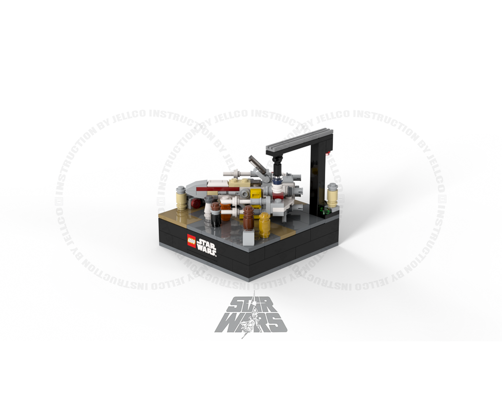 LEGO MOC Micro Diorama : Yavin IV Rebel Hangar Desktop Version by ...