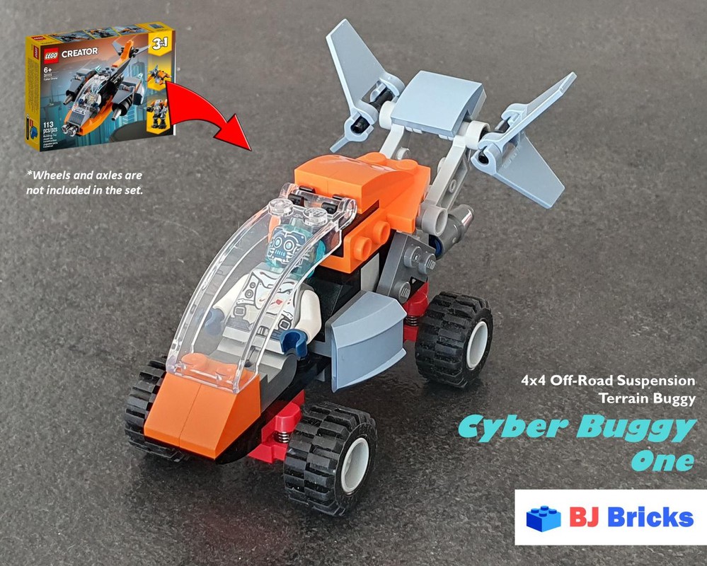 LEGO MOC Cyber Buggy One, 4x4 Off-Road Suspension Terrain Buggy by BJ ...