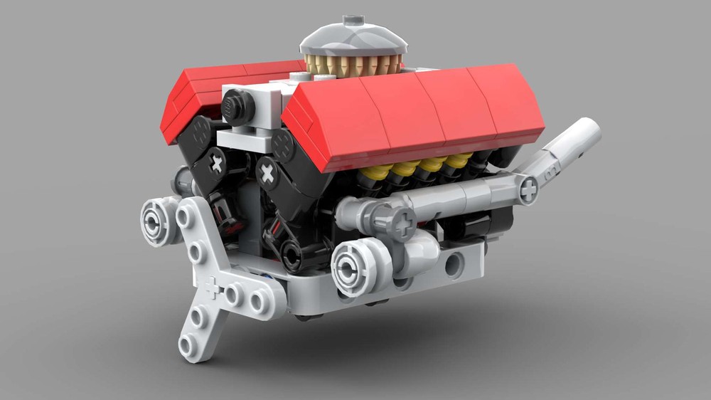 LEGO MOC Twin-turbo V8 Engine: Circular Air Filter Edition by ...