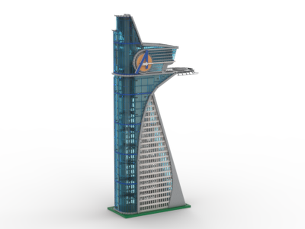 LEGO MOC Huge Avengers Tower by Brick North | Rebrickable - Build with LEGO