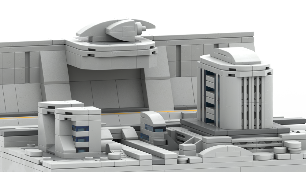 Lego Moc Coruscant Diorama By Blockwise Rebrickable Build With Lego