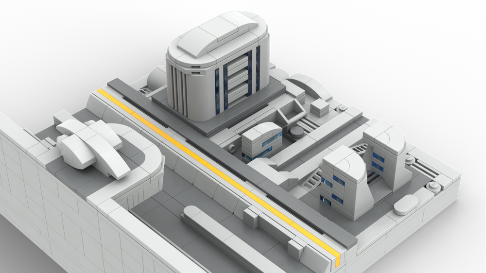 Lego Moc Coruscant Diorama By Blockwise Rebrickable Build With Lego