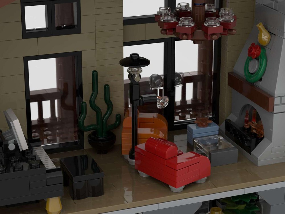 Lego Moc Ski Lodge By Nutty Rebrickable Build With Lego