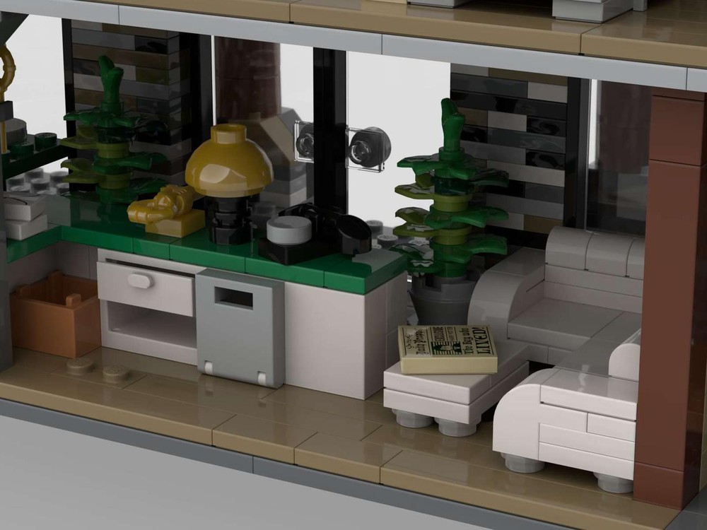 Lego Moc Ski Lodge By Nutty Rebrickable Build With Lego