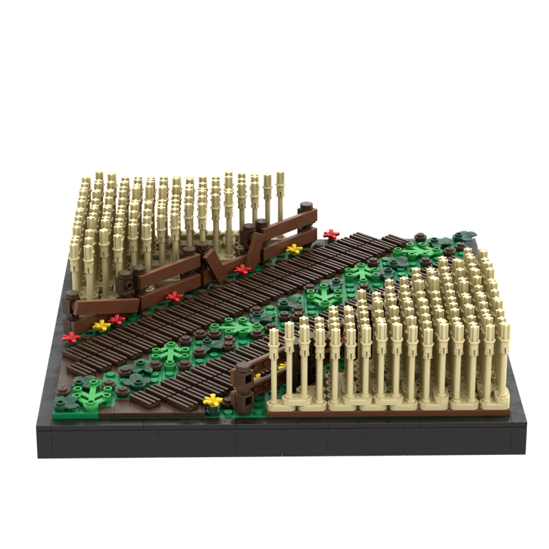 LEGO MOC WWII - UA-RU War: Wheat farm road with tank tracks by ...