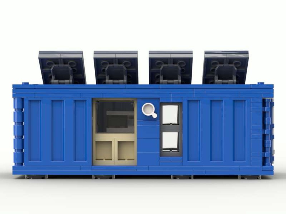 Lego Moc Shipping Container Cafe By Legomodernist Rebrickable Build