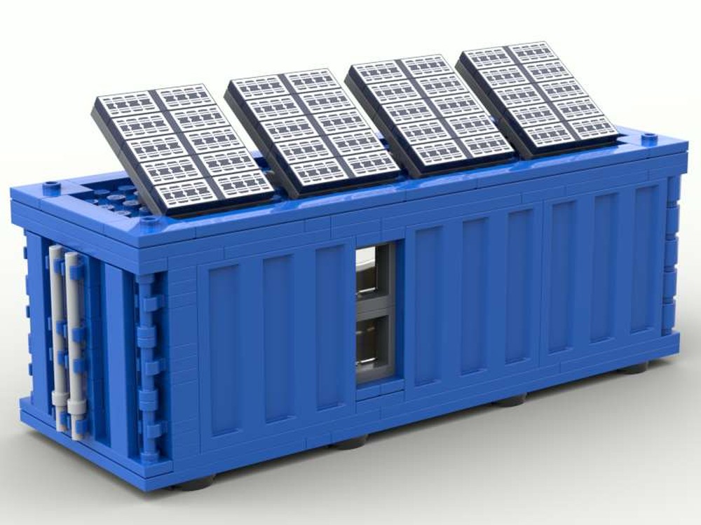 Lego Moc Shipping Container Cafe By Legomodernist Rebrickable Build