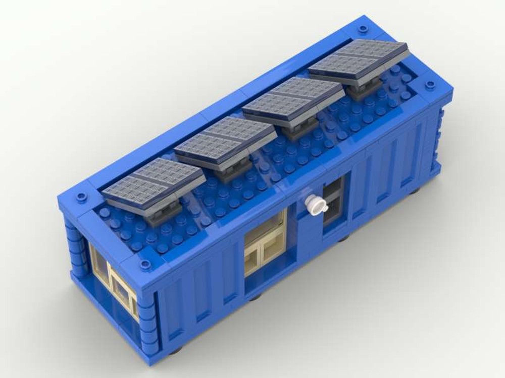 Lego Moc Shipping Container Cafe By Legomodernist Rebrickable Build