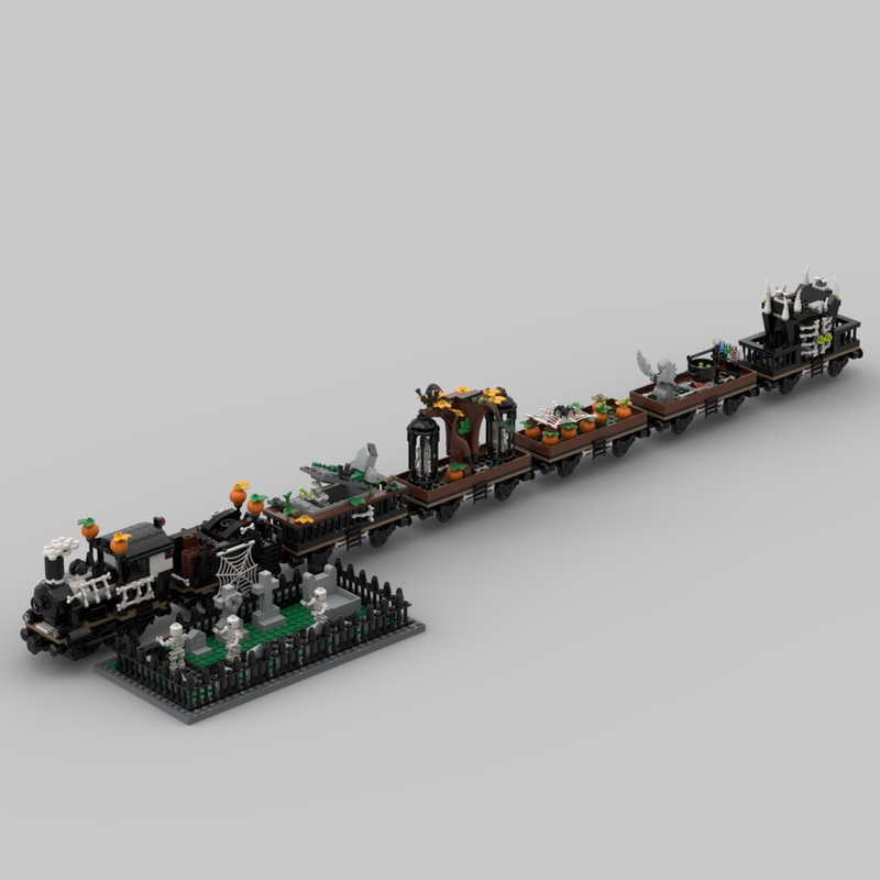 LEGO MOC Halloween express train by josszo | Rebrickable - Build with LEGO