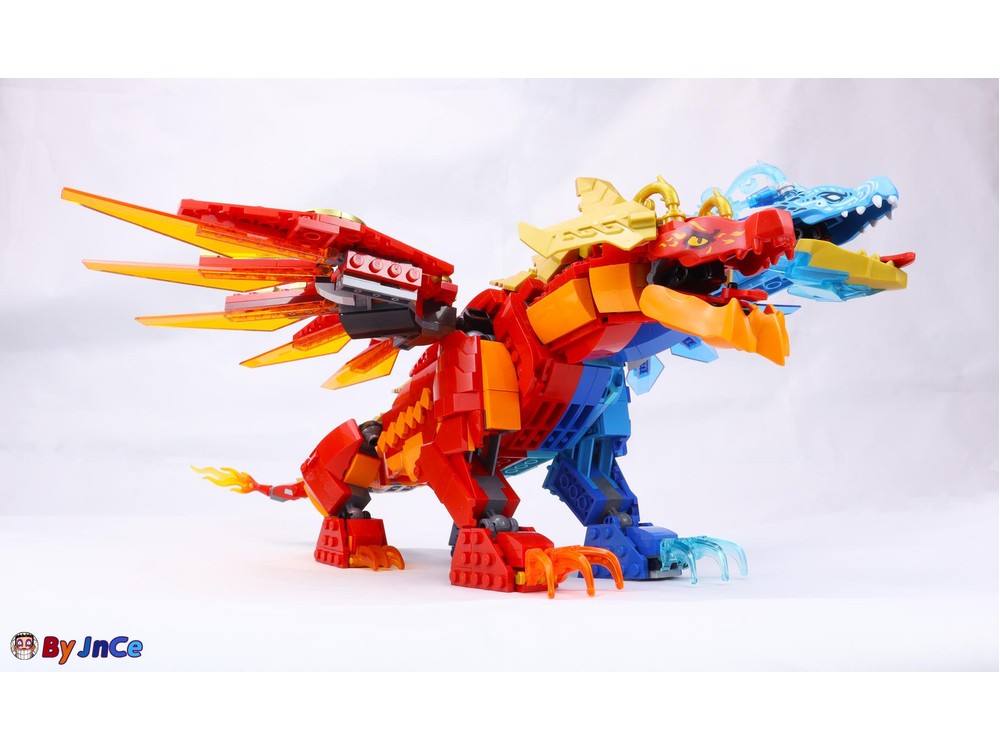LEGO MOC Dual Elementals Dragon by jnce | Rebrickable - Build with LEGO
