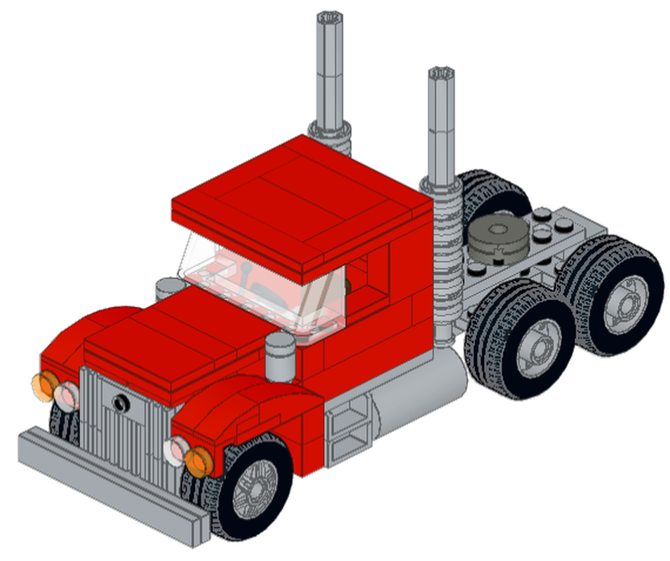 LEGO MOC Classic Semi Daycab by farmyFrank10 | Rebrickable - Build with ...
