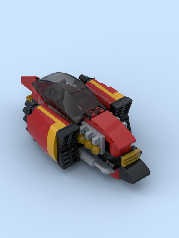 LEGO MOC Kai's Hover Racecar by tingdrason | Rebrickable - Build with LEGO