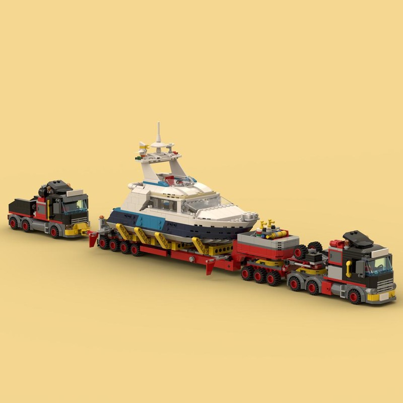 LEGO MOC Special Transport Yacht Transporter by Wacky | Rebrickable ...