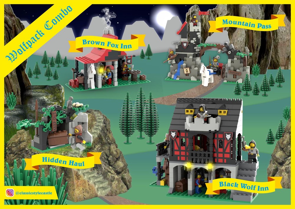 LEGO MOC Wolfpack Combo by classicstylecastle | Rebrickable - Build ...