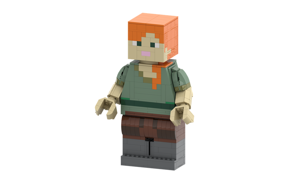 Lego Moc Up Scaled Lego Alex Minifigure By Ztbricks Rebrickable
