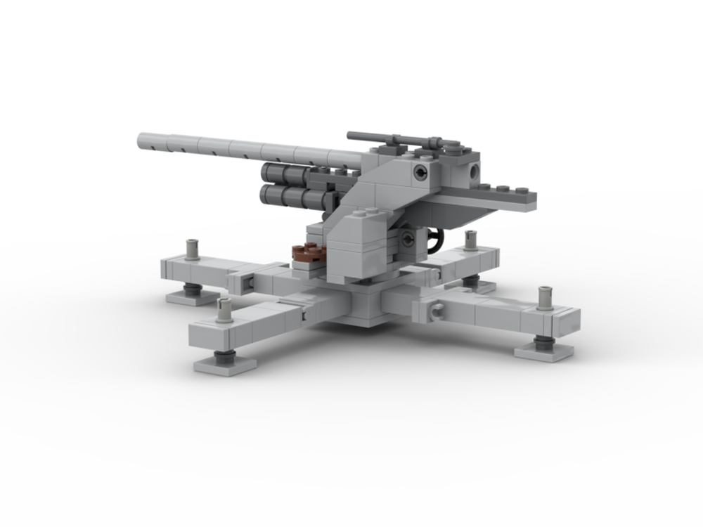 LEGO MOC-158111 German WW2 Flugzeugabwehrkanone 36 MOC - Outdated by M ...