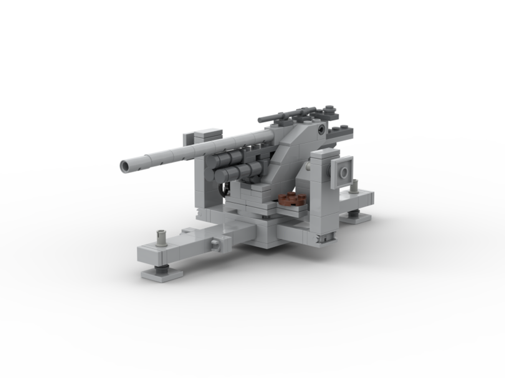 Lego Moc German Ww2 Flugzeugabwehrkanone 36 Moc By Milosch