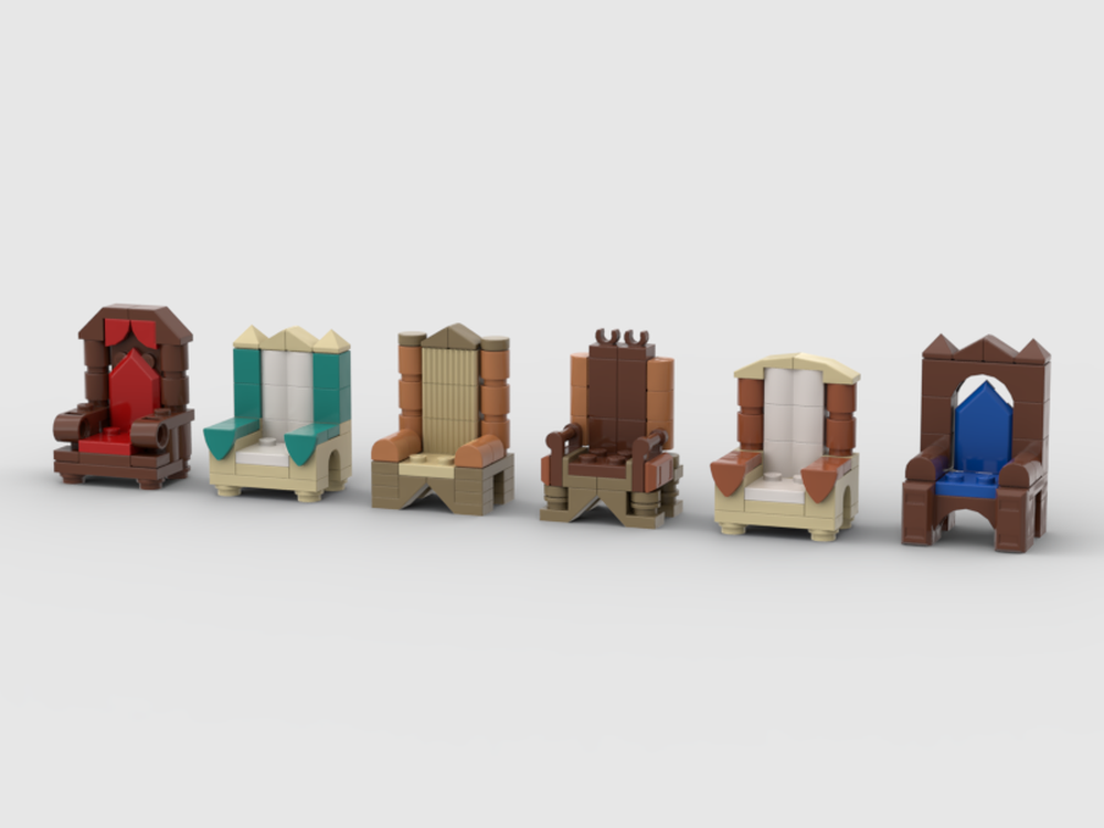 LEGO MOC Medieval Thrones by MidiBricks | Rebrickable - Build with LEGO