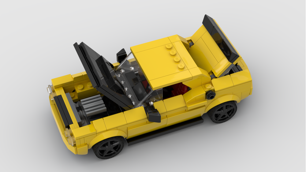 Lego Moc Dodge Challenger Hellcat By Jmcnutt1 Rebrickable Build