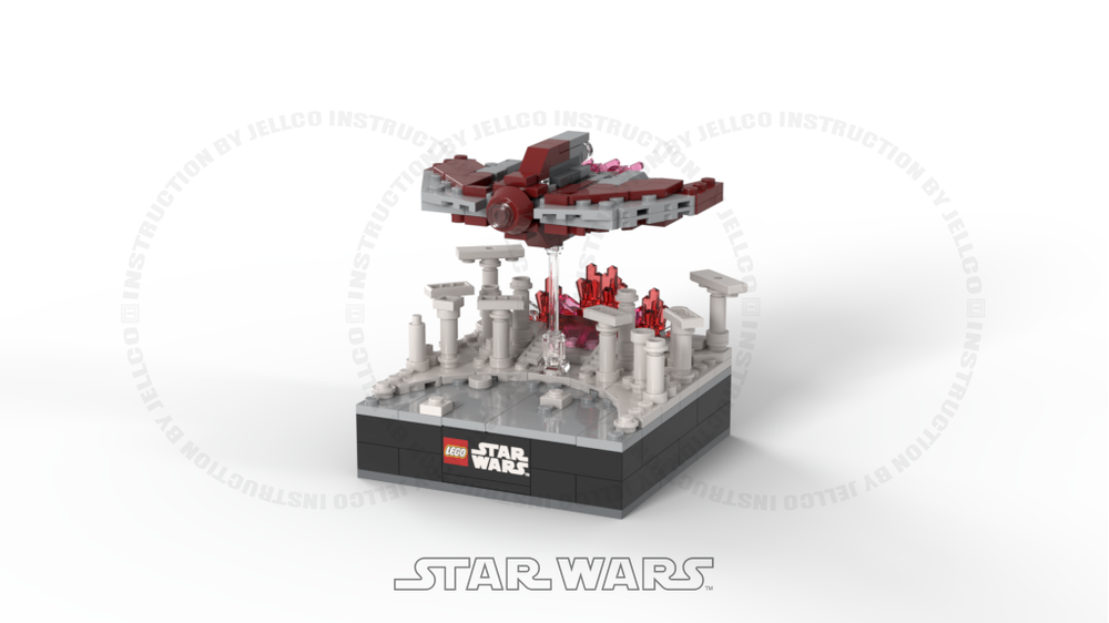 Lego Moc Micro Diorama T 6 Shuttle By Jellco Rebrickable Build