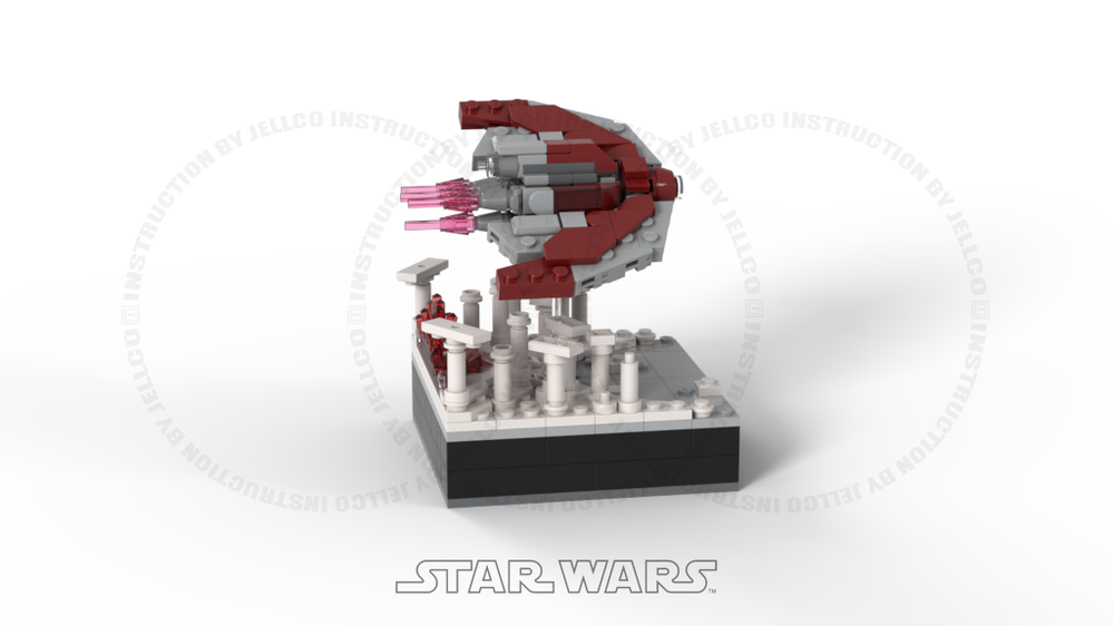 Lego Moc Micro Diorama T 6 Shuttle By Jellco Rebrickable Build