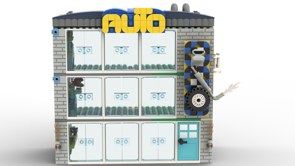 LEGO MOC Auto Shop by Teki | Rebrickable - Build with LEGO