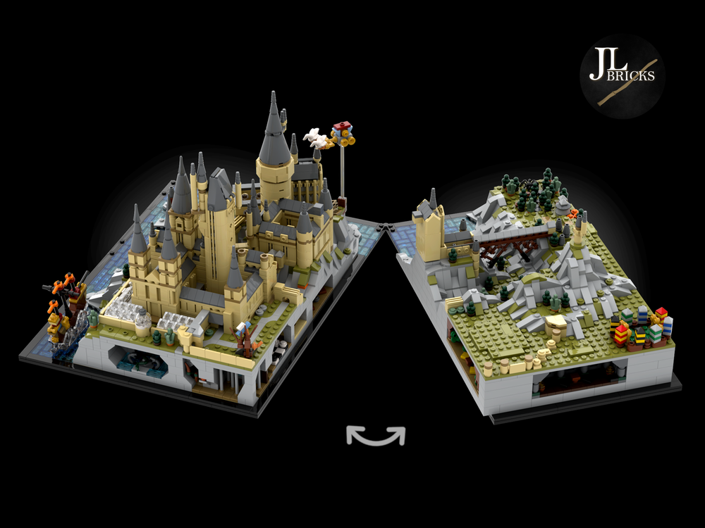 Lego Moc Wizard Castle And Grounds Expansion By Jlbricks Rebrickable