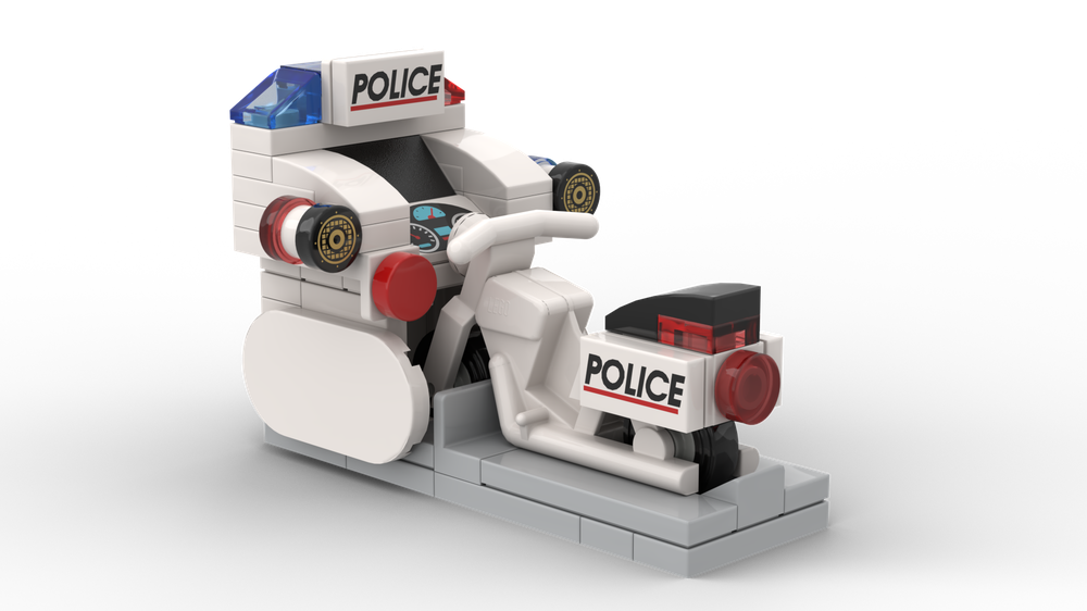 LEGO MOC Police Motorbike Arcade Game by AntOrman | Rebrickable - Build ...