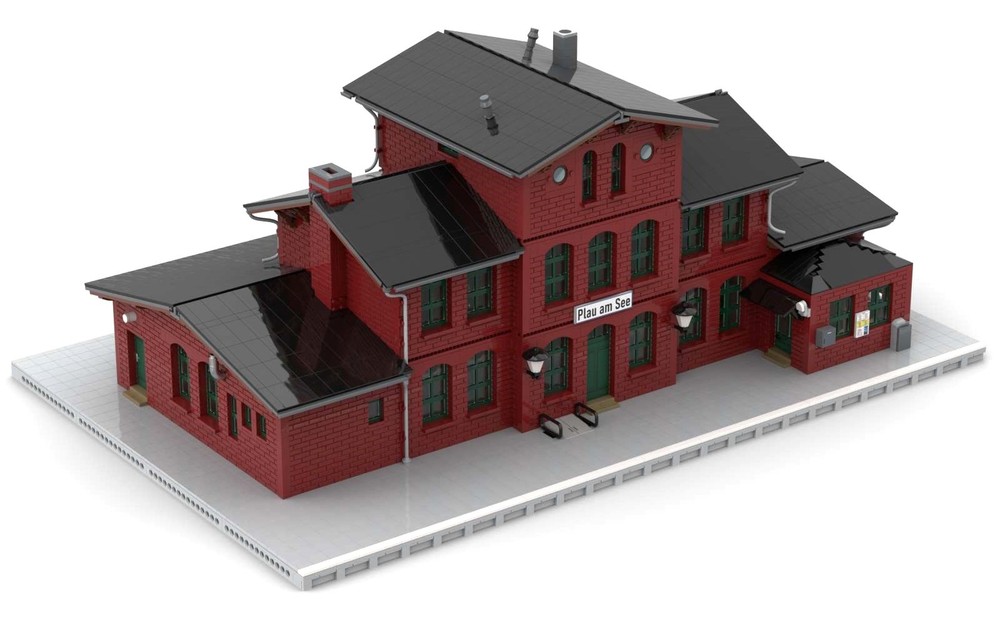 LEGO MOC Branch Line Train Station by langemat | Rebrickable - Build ...