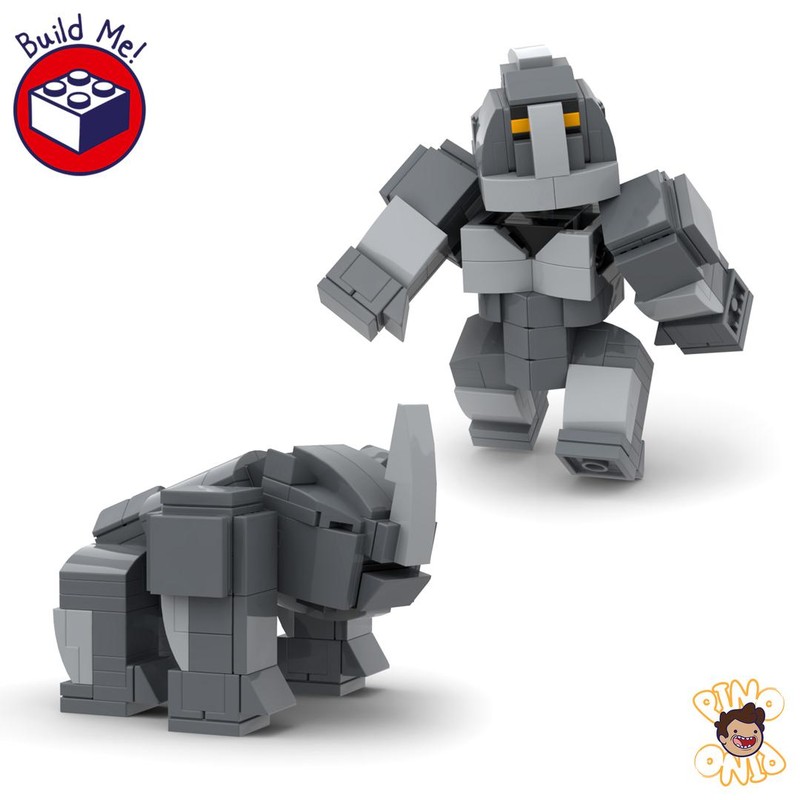 LEGO MOC Rhinox (mini) by pino_creations | Rebrickable - Build with LEGO