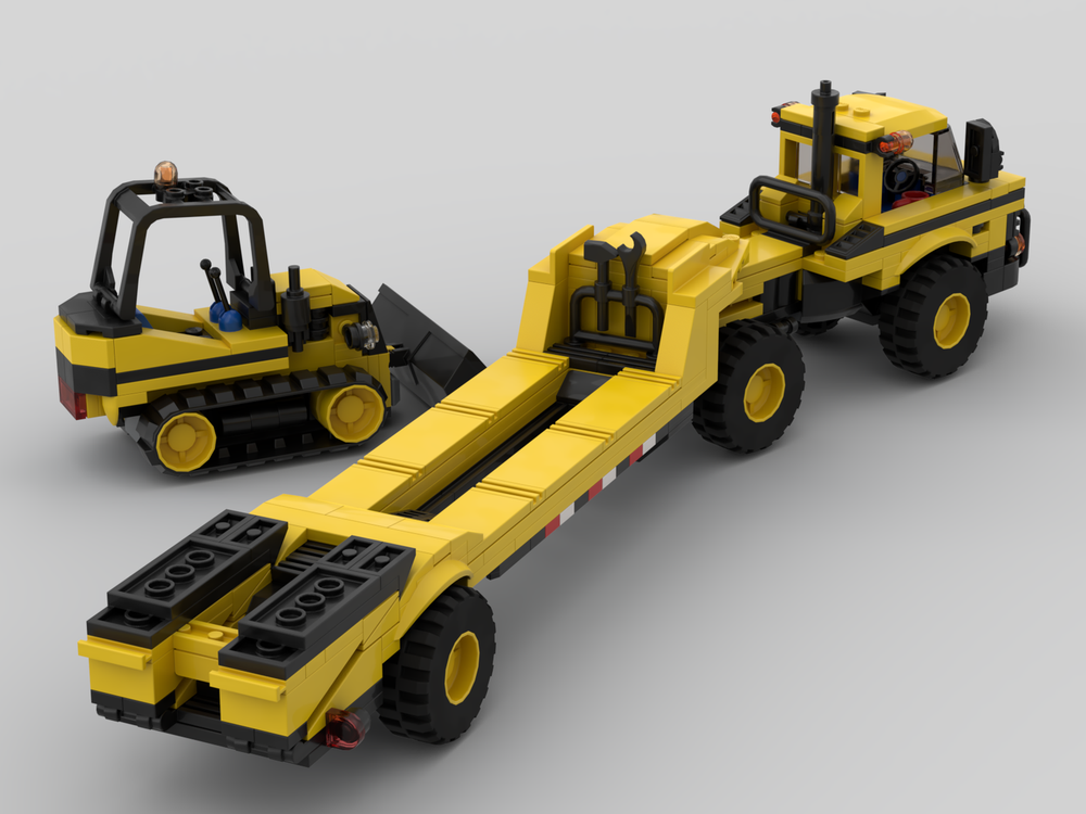 LEGO MOC Construction Hauler & Bulldozer by HaulingBricks | Rebrickable - Build with LEGO