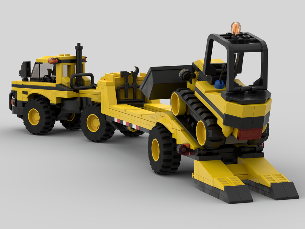 LEGO MOC Construction Hauler & Bulldozer by HaulingBricks | Rebrickable ...
