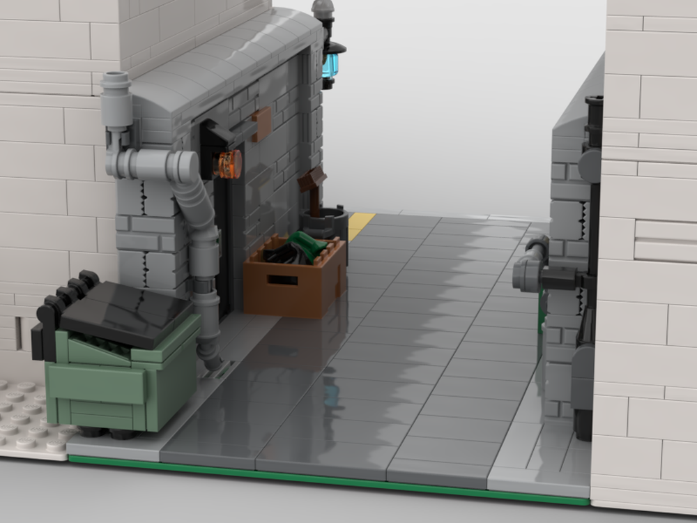 Lego Moc Alleyway Modular Scale By T Nova Rebrickable Build With Lego