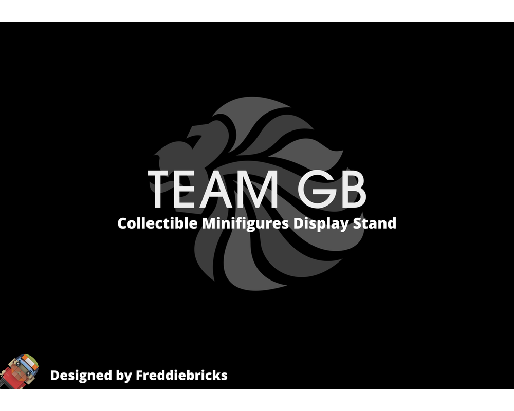 Lego Moc Team Gb Cmf Minifigures Display Stand By Freddiebricks Mocs