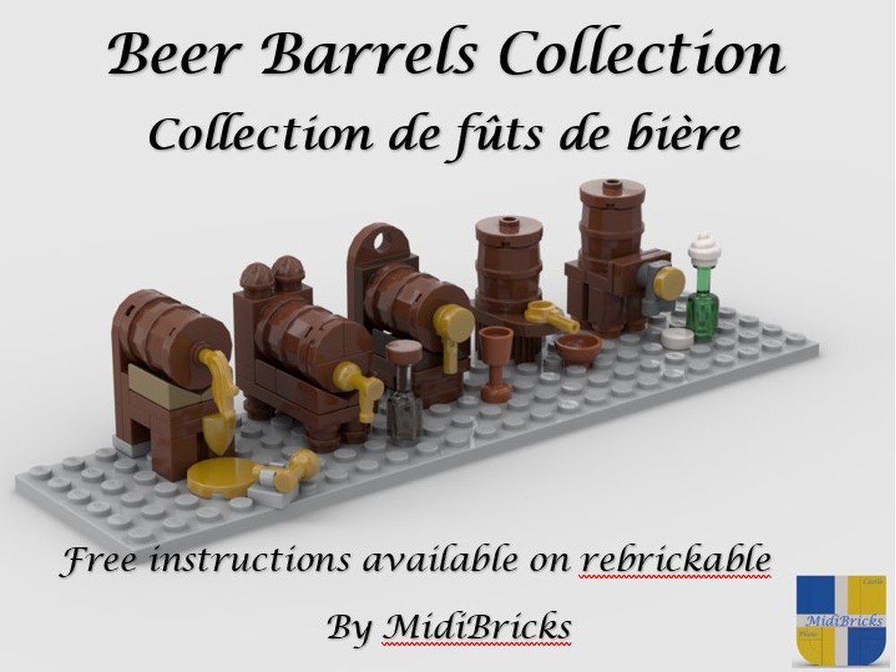 LEGO MOC Beer Barrels Collection by MidiBricks | Rebrickable - Build ...